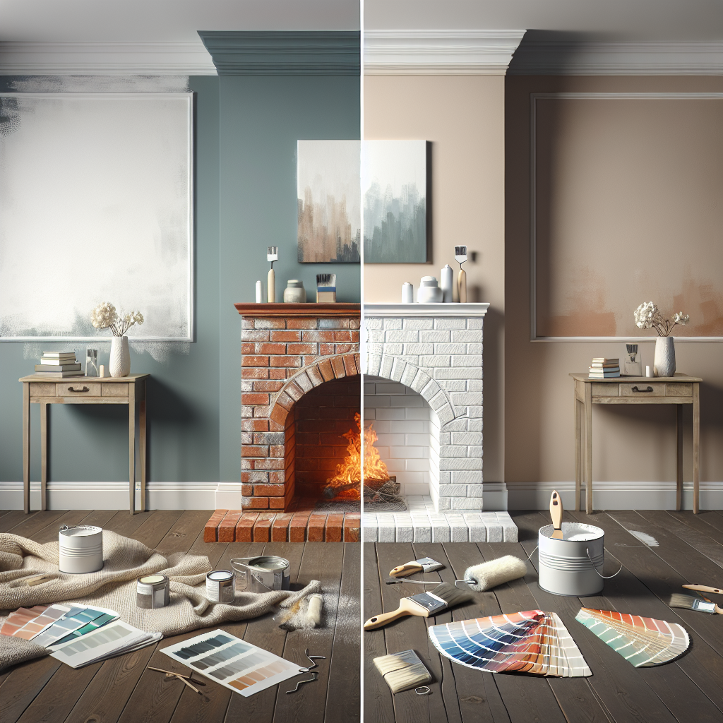 How to Paint Around Brick Fireplace - Good Stuart: Free Website for ...